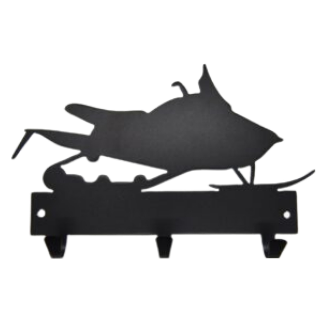 Snowmobile Key Holder - Underdog Metal