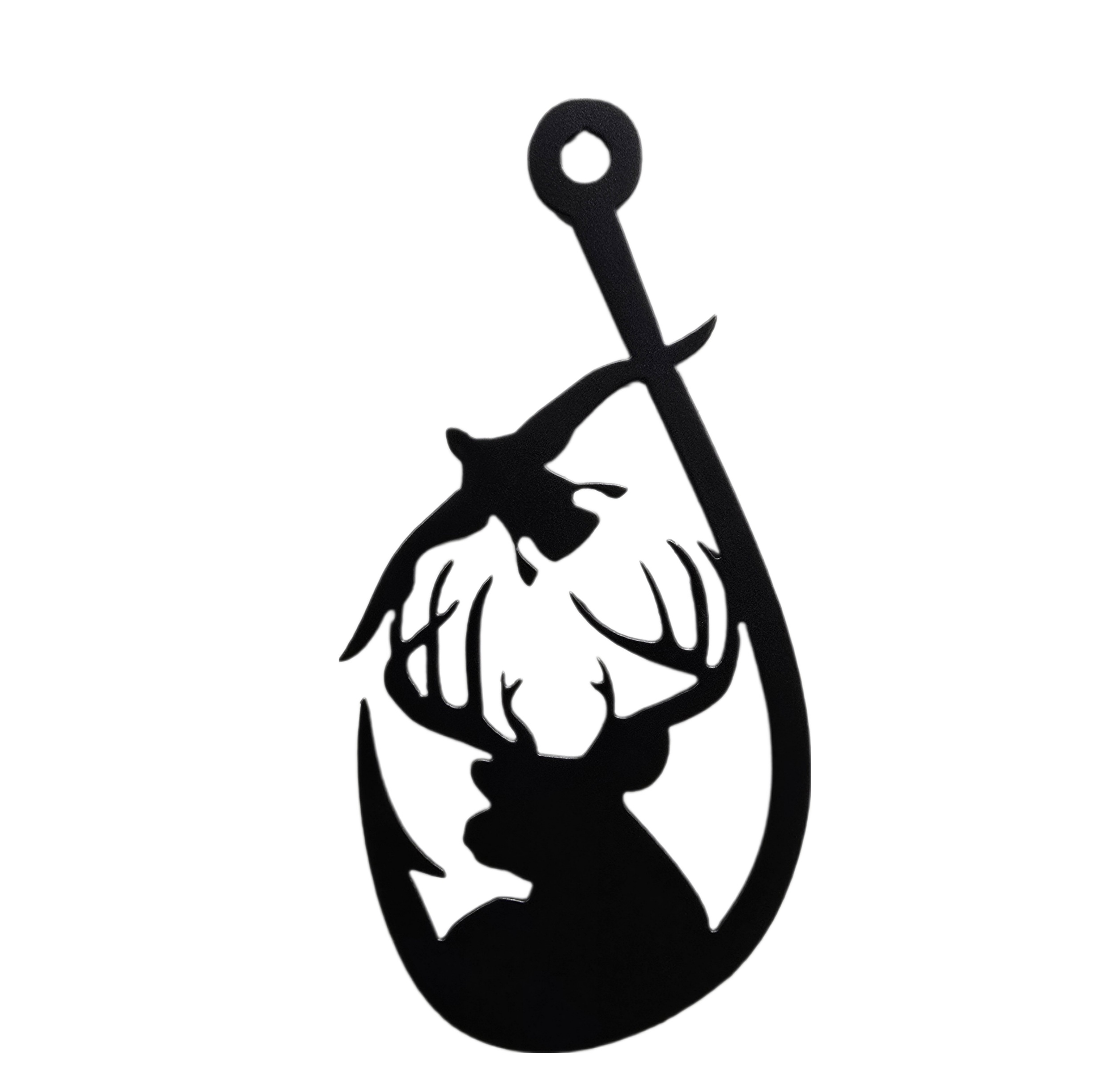 Deer Bird Hook Decorative Sign - Underdog Metal