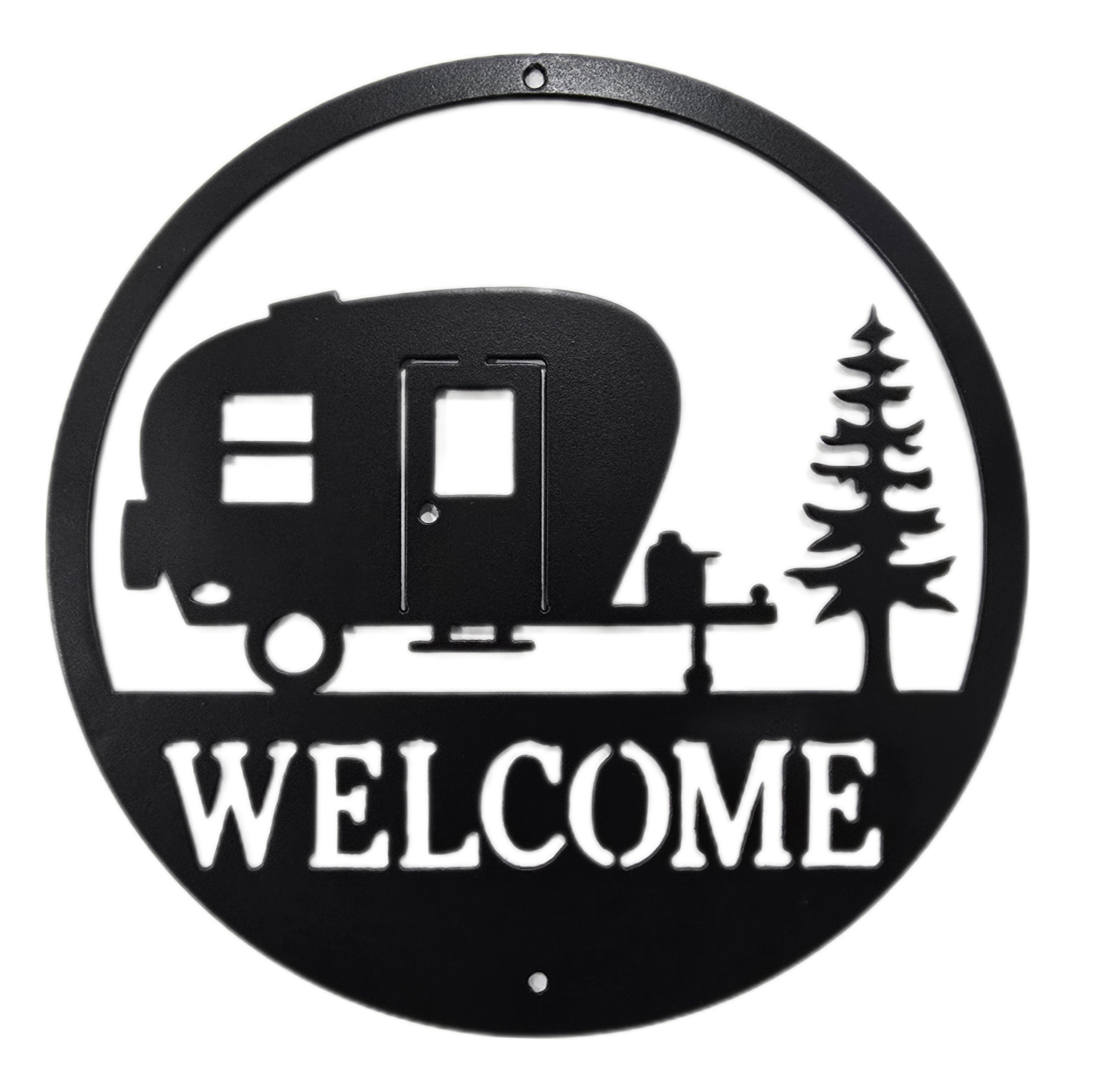 10-Inch Camper Welcome Sign - Underdog Metal